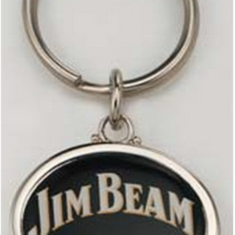 Custom Logo Oval Key Chain with Full Color Epoxy Dome