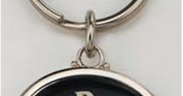 Custom Logo Oval Key Chain with Full Color Epoxy Dome