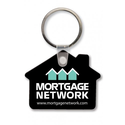 House Shape Keychains - Custom Logo Key tags