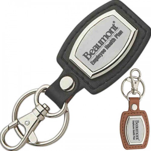 Custom Logo LED Light Keychain w/ J-Hook