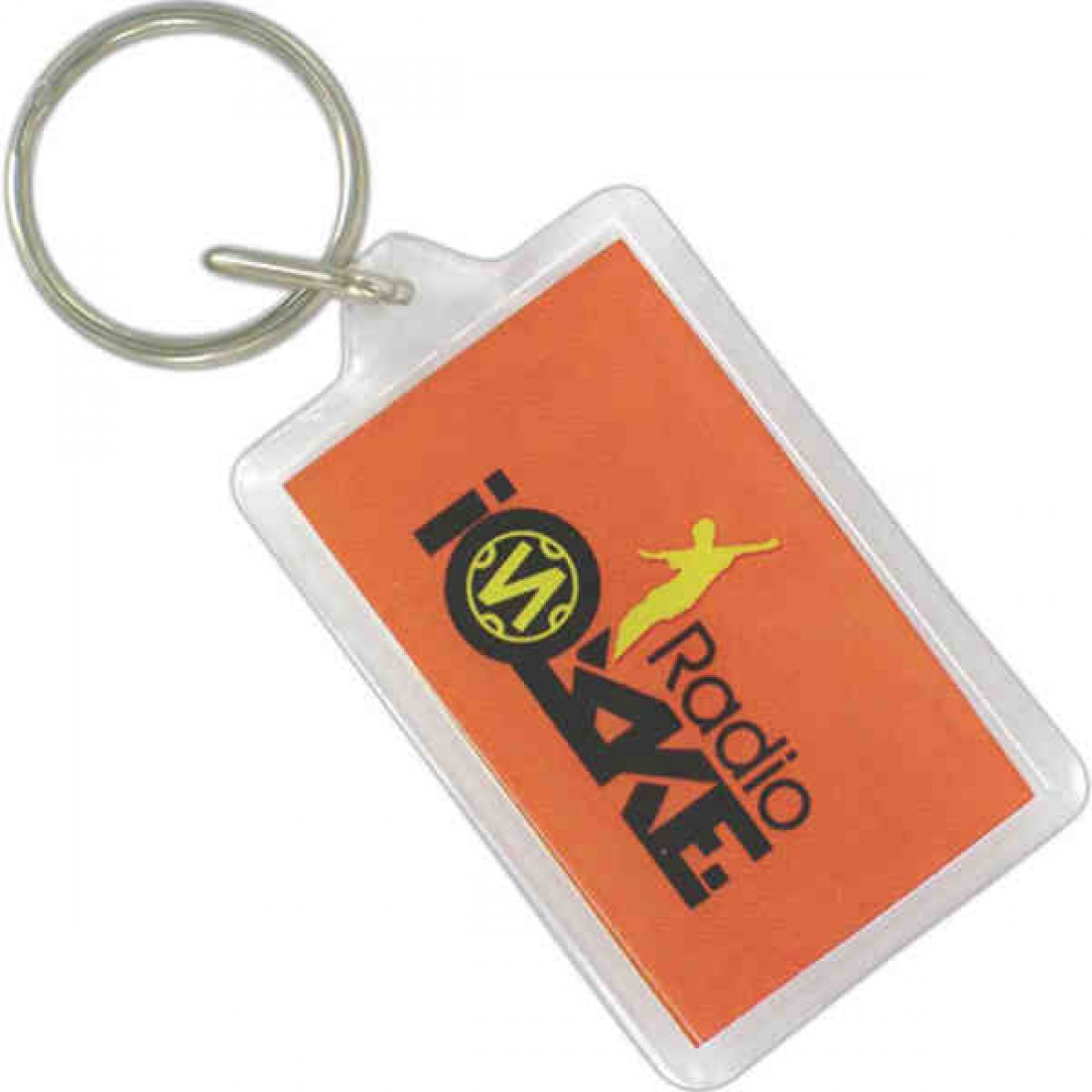 Custom Logo Acrylic Rectangle Key Tag