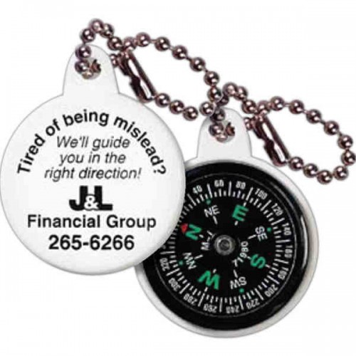 Compass Keychains - Custom Logo Key tags