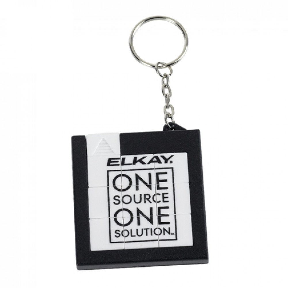 Custom Logo Slide-puzzle key chain. Game and Puzzle - CLK11700