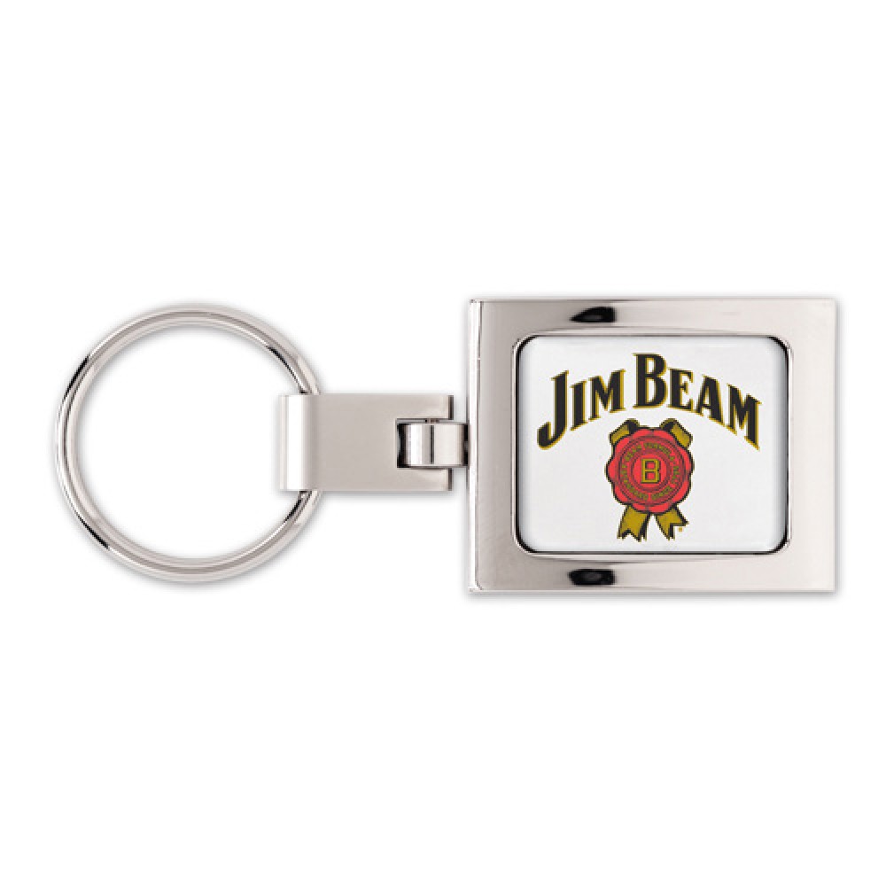 Custom Logo Rectangle Premium Key Ring