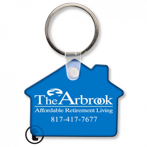 House Shape Keychains - Custom Logo Key tags