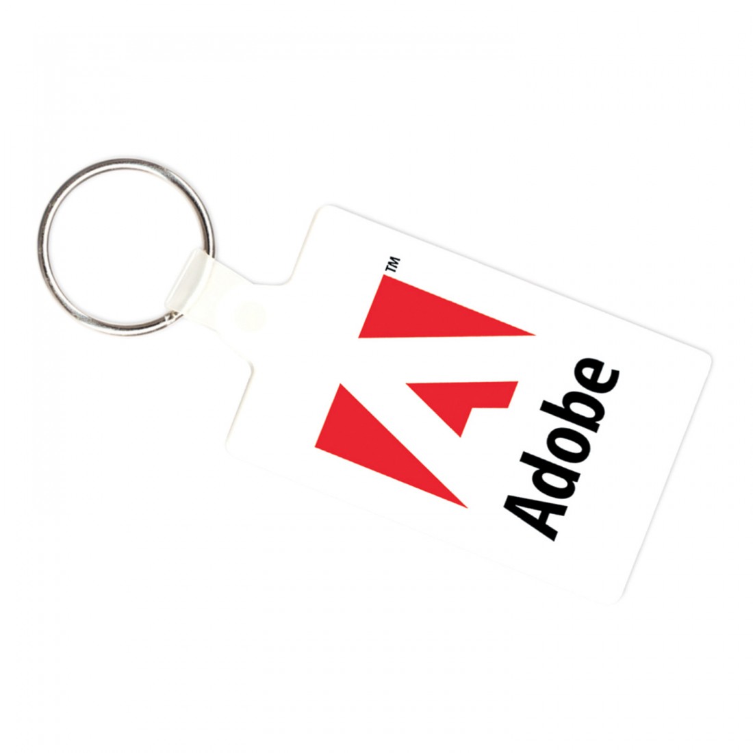 Custom Logo Rectangular shaped key tag made of vinyl. Keychain Shapes ...