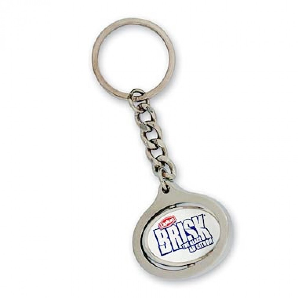 Custom Logo Custom Oval Dynamic Keychain