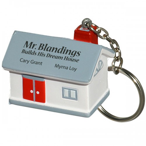 House Shape Keychains - Custom Logo Key tags