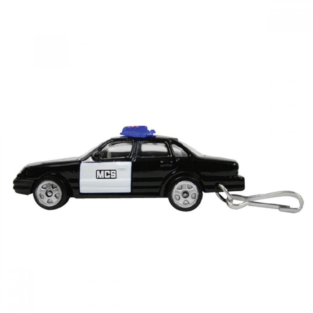 Custom Logo Die cast 1:60 scale miniature police car key chain. Car ...