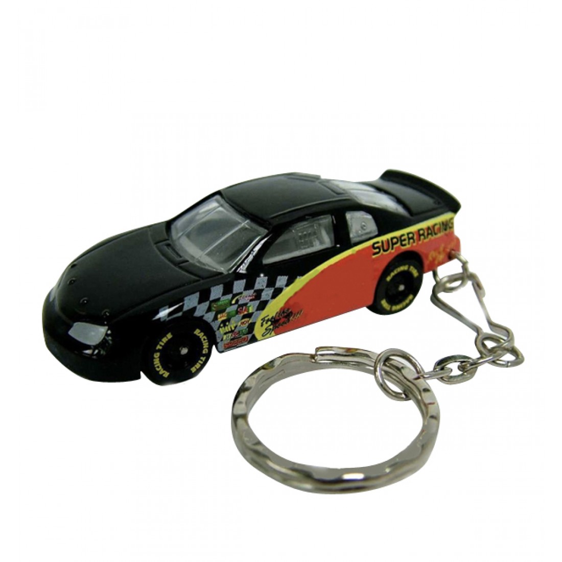 Custom Logo Nascar style 1/64 scale die cast keychain with side racing ...